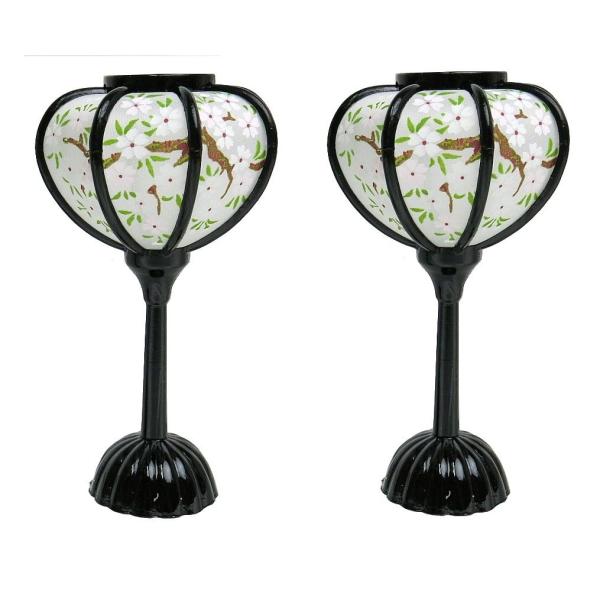 【商品情報】電気つきません。雪洞は対（２個）でセットです。素材：プラスチック製寸法：高12cm×幅7.5cm火袋の柄が変わる場合があります。雛人形　ひな人形　ぼんぼり