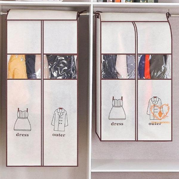 ■ 品名：衣装カバー■ 素材：不織布■ カラー：A■ サイズ：S-2XL衣装カバー 洋服カバー 半透明タイプ まとめてタイプ ホコリ防止 衣替え 衣類収納ケース 取り付け簡単 衣類カバー ウエアカバー 洋服カバー 衣類 マチ付き 収納カバー...