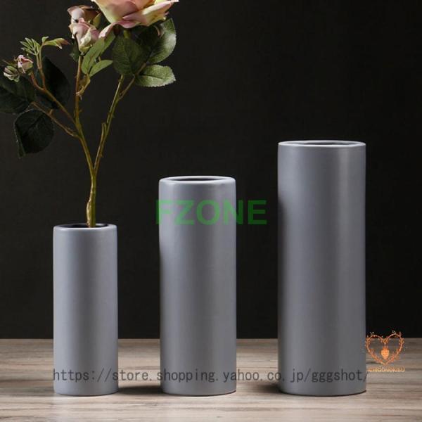 北欧のモダンなミニマリストスタイル。 さまざまな花や植物に合わせることができ、どこでも使用できます花瓶について説明：サイズ：幅×高さ：小さい：7.5*20cm、中：9*25.5cm、大きい：10*29.5cm（スタッフ採寸のため、若干の誤差...