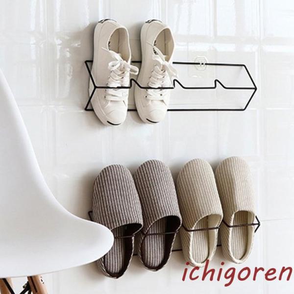 ■品名：スリッパホルダー■素材：鉄合金■カラー：全2色■サイズ：横46cm*マチ5.5cm*縦11.5cmaozorashoten0330の人気検索ワード：シューズホルダー スリッパラック スリッパホルダー バスルーム スリッパ収納 省スペ...