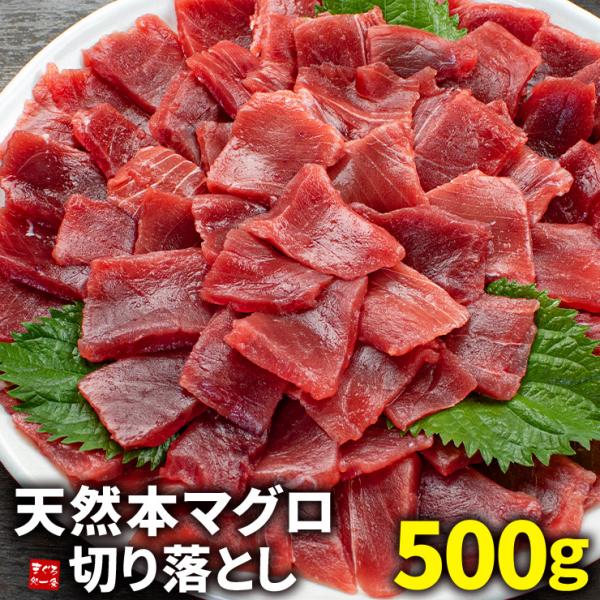 マグロの王様「本マグロ」の中でも貴重な「天然物」の切り落とし、メガ盛り500gお届け！濃厚で力強い旨みのある本マグロをご自宅で手軽に味わえます。お刺身カット済で可食部100％。解凍も自然解凍OK。手巻き寿司や鉄火丼などに。■内容量：500g...