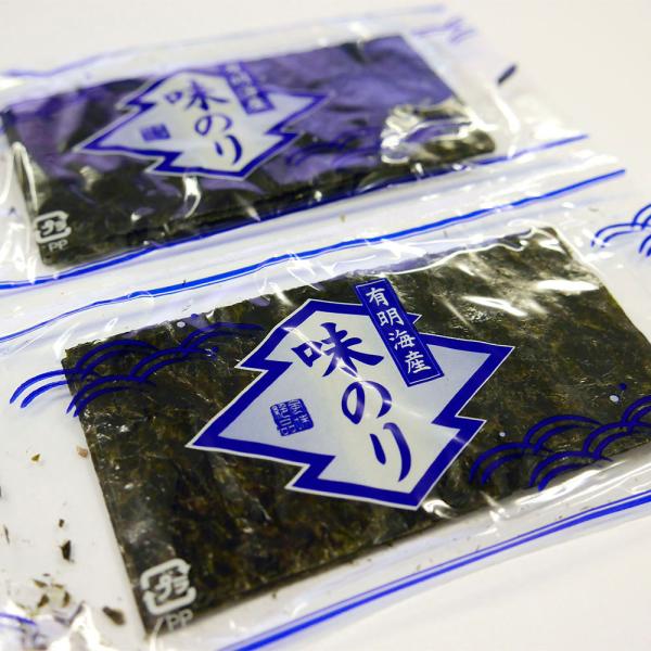 しじみの風味が感じられる醤油ベースのしじみタレ味。名称：味付け海苔内容量：8切140枚(全形17.5枚)[小分け袋1袋あたり8切4枚入でそちらが35袋入っております]原材料名：乾のり(有明海産)、醤油、砂糖、食塩、しじみエキスパウダー、たん...