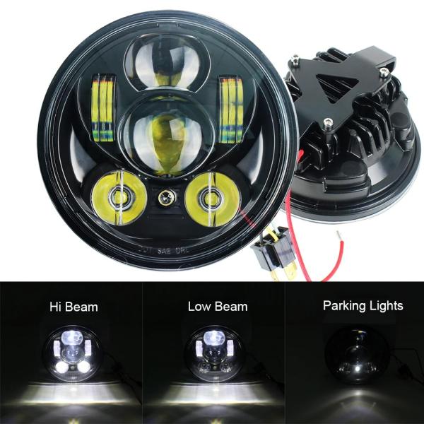 説明5.75インチオートバイヘッドライトハイビーム:50Wロービーム:30W電圧:10-30V材質:アルミニウムハウジング光束:2200LM(ロービーム)、3500LM(ハイビーム)パーキングライト付き適合車種:Bolt 2014-2016...