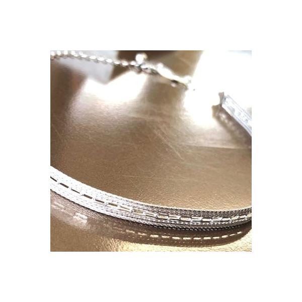 ■PT850 プラチナ 一部後ろジョイント樹脂■刻印=on plate■size=25.5cm~35cm *ダブルブレスレット使用可■発送:約1週間■刺繍レース プラチナ テクスチャード 'Embroidery Lace'■プラチナ製、柔ら...