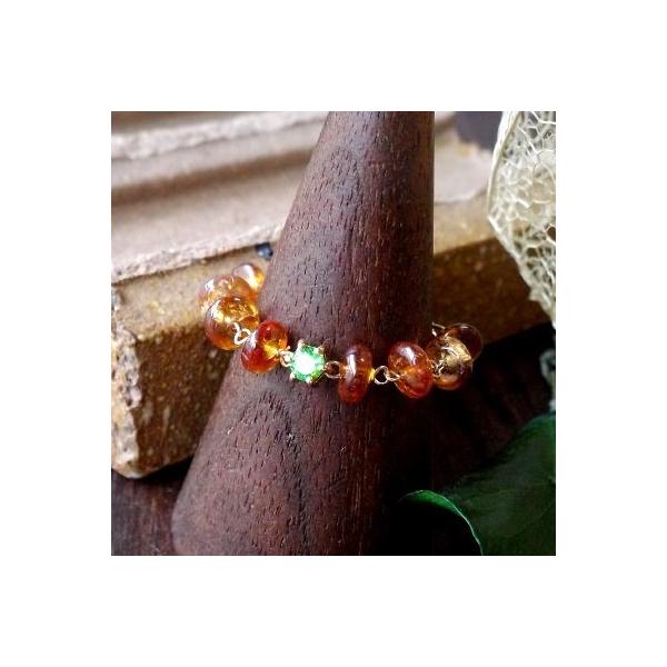 ■デマントイドガーネット 0.11ct 3mmロシア産 reveals the horsetail inclusions under magnification■グリーンガーネットツァボライト原石 /オレンジヘッソナイトグロッシュラー■刻印...