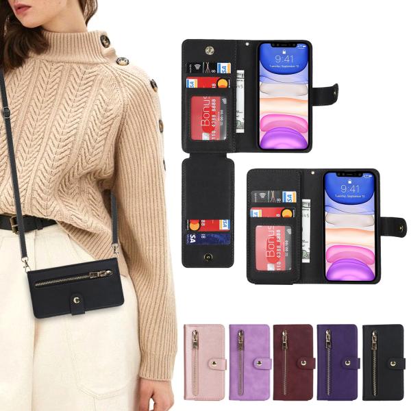 01、特徴：　高品質のPU+柔軟なTPUカバー　内側に複数カード収納できるカードポケット付　外側にファスナー付きのフリーポケットが付いていて、落下を防ぐことができる　調節可能なストラップ付きの最高品質のカバー　丈夫で耐久性に優れている　スタ...