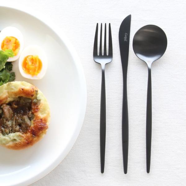 商品番号：MO03BLF/MO04BLF/MO05BLF材質：ステンレス(つや消し/マット)サイズ：・スプーン/縦20.5cm・ナイフ/縦22cm・フォーク/縦21cmブランド：Cutipol（クチポール） / Portugal（ポルトガル...