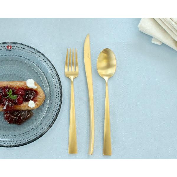 商品番号：DU06GB/DU07GB/DU08GB材質：ステンレス(つや消し/マット)サイズ：・ナイフ/縦20cm・フォーク/縦17.5cm・スプーン/縦18cmブランド：Cutipol（クチポール） / Portugal（ポルトガル）生産...