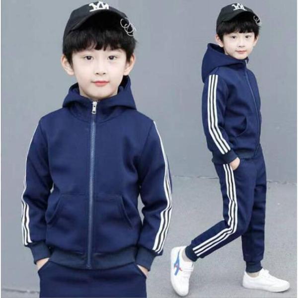 子供ジャージ  男の子 上下セット スウェット セットアップ スポーツウェア キッズ トレーナー  トレーニングウェア ジュニア  春秋服■素材：ポリエステル■サイズ：（単位：cm）110：着丈45　袖丈40　バスト68　パンツ丈65　 適...