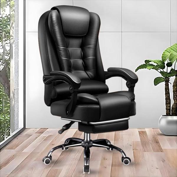 【商品仕様】サイズ：幅68×奥行50×高さ107-115cm(座面高:55-65cm)重量：17.5kg材質：ソフト高級なレザーチェア・高密度ウレタンフォーム・高耐荷重美観の鋼製ベース・強化ナイロンキャスター※ご購入前の注意事項・サイズが手...