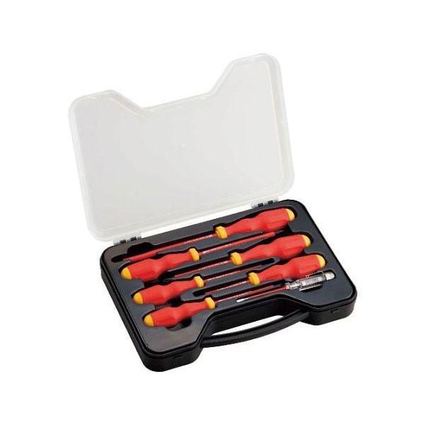 ■■■■■ご購入前に必ずご確認ください■■■■■ＰＣ　⇒　商品ページ下部の【商品説明】の内容スマホ⇒「すべて見る」をタップし【商品説明】の内容■■■■■■■■■■■■■■■■■■■■■■■■前田金属工業（株）　ELD7　絶縁ドライバーセット