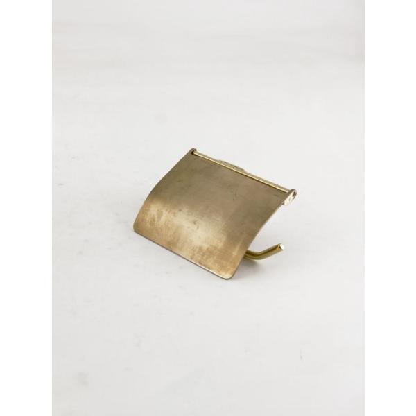 サイズ/約w125×d105×h75mm素材/真鍮　　　重量/320g※ネジ付き※対応ペーパーサイズ:φ100?φ130mm(φ130mmは使用可能ですが、壁面にペーパーが当たります)真鍮製のトイレットペーパーホルダーです。真鍮の素材感を活...