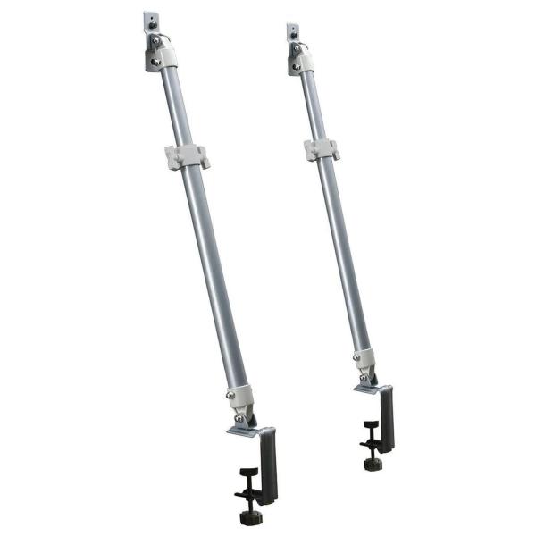 【商品仕様】商品名 液晶テレビ耐震ポール入数 2本商品サイズ 幅 9cm × 奥行 6cm × 高さ 45〜72cm本体重量 1.1kg対応テレビサイズ 32〜60型※対応天板厚2〜5cm材質・支柱：鉄パイプ・エポキシ樹脂粉体塗装・取付金具...