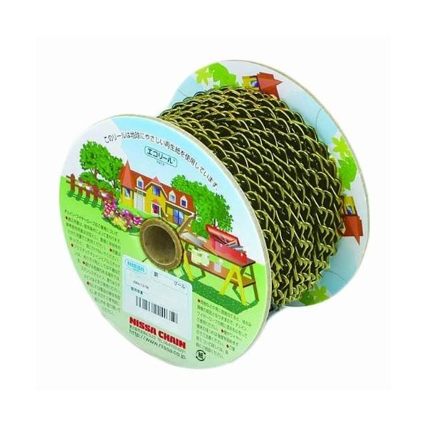 ニッサチェイン 鉄カラー金 マンテルチェーン 参考使用荷重40kg 15m R-IM20E 4968462140381