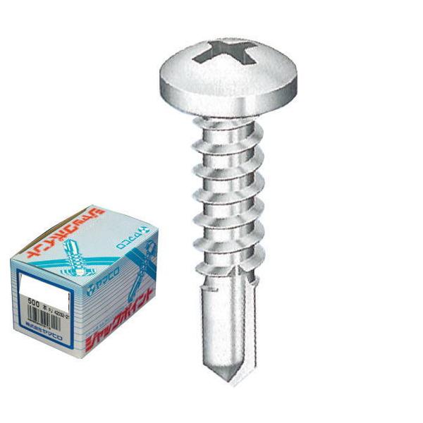 (大箱) ヤマヒロ ジャックポイント PJ16 ナベ 4×16 1000本入×10箱 建築板金外壁、屋根工事などで軽量型鋼(C型鋼)厚さ１.6ミリ以上の下地材に金具、木材等を下穴なしで取り付ける際に使用します。別称 〈テックスビス　ドリルビ...