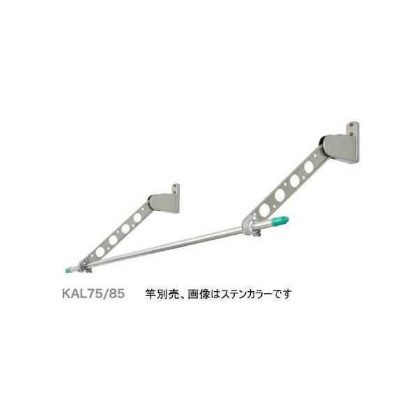 窓壁に取り付けて使うことができる物干金物ベランダの出入り口など窓側の壁に取り付けて使うことができる物干し掛けです。音止めスペーサーで、風の強い日や操作時の不快な金属音を大幅にカットしています。品 名 窓壁用物干金物 DRY・WAVE（ドライ...