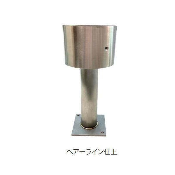 ステンレス柱受金物 丸φ100mm パイプ径38mm SUS304材質：ステンレスSUS304座：ステンレスSUS430仕上げ：ヘアーライン シルバー焼付塗装※商品画像は代表画像として120を使用しております。