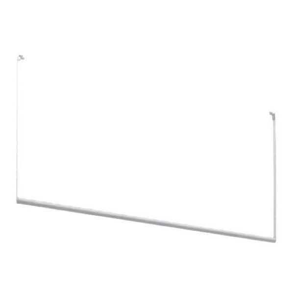 材質:スチール、アルミ仕上:ホワイト付属品:皿木ネジ4.1×63（4本） 天井固定金具用 トラスタッピンネジ4×55（1本） L字型用パイプ径:φ28 縦桟（厚み3mm）●サイドには圧迫感の少ない薄型のバーを使用（薄さ約3mm）●パーツの組...