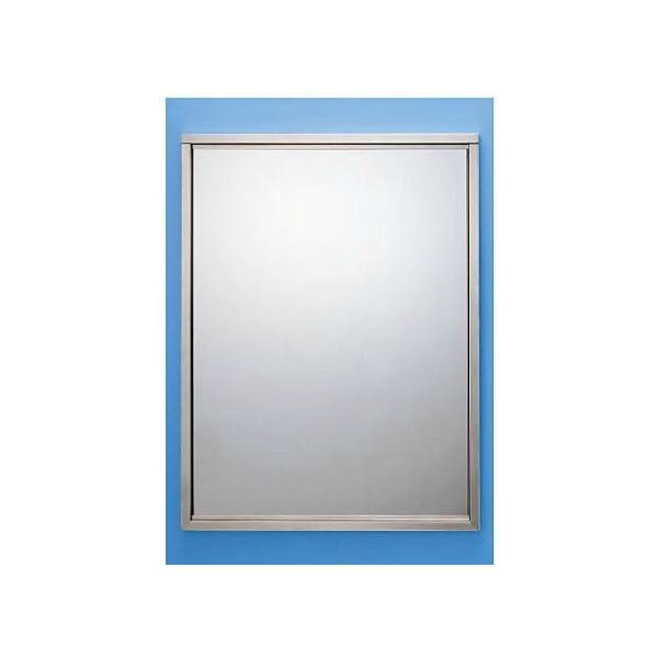 シマブン KSS-4560 ステンレス製鏡　KAGAN 四方枠金具タイプ・ステンレス製 割れない鏡 KAGAN かがん 耐震化工事にも最適です！・プラグボルト付（木ねじは別途となります）・お手入れ専用タオル２枚付き※特注品、サンドブラスト加...