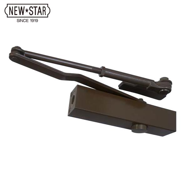 NEW STAR 取替用ドアクローザー PSX-3 バーントアンバー他社メーカー数種類のドアクローザを同じ取付ネジ位置で交換できます。ストップ付・ストップなし兼用。固定のビス穴でシッカリ取付できます。取付穴隠しシールで取付穴を隠せます。カラ...