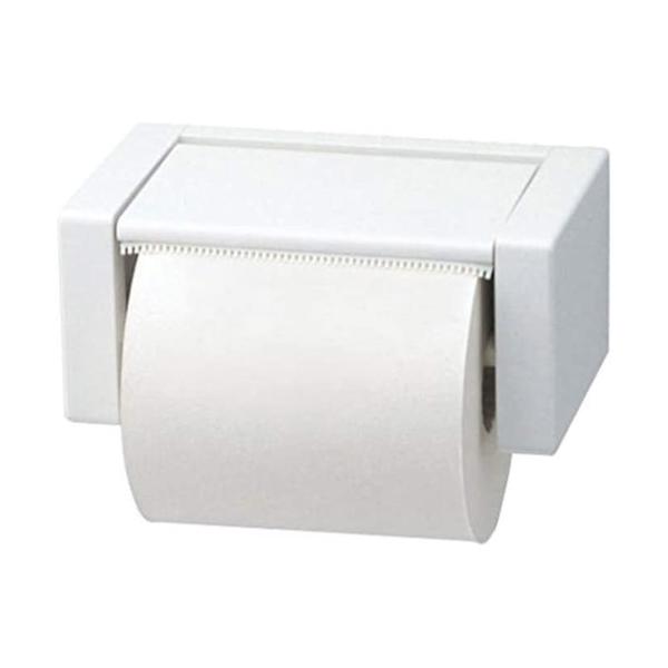紙が片手で楽に切れます！紙切板を押さえずに片手で楽にカットできます。ペーパーを簡単にセットできます。材質：樹脂色：ホワイトサイズ：W168×H100×D75mmペーパー幅：105〜114mmに対応※トイレットペーパーはついておりません。