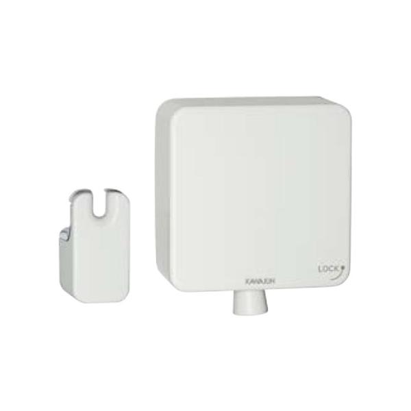 4.5ｍまで伸びるランドリーロープ未使用時はロープが巻き取られ収納されるので邪魔になりません。0.5m以上〜4.5m以内の対面壁(※)など多角度で使えます。材質：ABS樹脂＋ステンレス耐荷重：98Ｎ（10ｋｇｆ）※バスルームには使用できません。