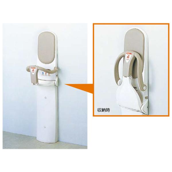 お子さまの後頭部をやわらかなクッションがやさしく保護収納時の奥行きわずか98mm（使用時280mm）お子さまが座りやすく抜け出しにくい独自の形状。交換可能な衝撃防止背クッション。コーナーにも平面にも設置可能（コーナー金具F31は別売りです）...