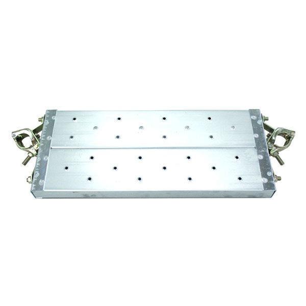 自在ステップ　L600 250mm×600mm商品説明φ48.6単管パイプと組合せ、仮設階段として使用土木建築現場・非常用階段などで使用商品情報寸法：250mm×600mm材質：鉄（電気メッキ）入数：-出荷単位：1枚重量（単品）：5.50 ...
