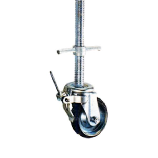 商品説明足場用のキャスターとして使用寸法φ35×約520mm材質鉄板ホイールゴム巻車輪(ベアリング入)入数2本出荷単位1箱重量（単品）重量（梱包）10.00 kg