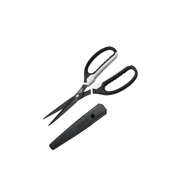 【特徴】テープ類のカットに最適幅広テープ（50mm）も1回で綺麗に切れる長刃設計強粘着テープでも糊が付きにくいフッ素コート手袋着用でも滑りにくいラバーグリップ細い線も滑らず切れる根元ギザ刃装備【仕様】製品重量：82g切断対象：テープ類、細線...