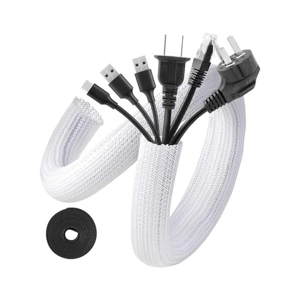 ケーブルカバーホワイト/6M/-・Size:6MColor:ホワイト・『配線保護カバー・危険を未然に防ぐ』ワイヤーが多くて見た目が悪いのみならず、テレビやパソコンの配線が散らかして人をつまずいたり、ペットや小動物が?んだり子供がワイヤーを遊...