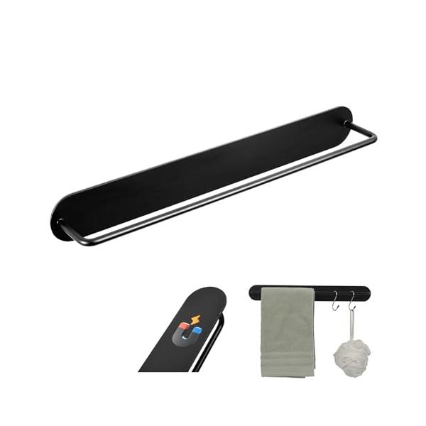 ブラック/40cm-マグネット-黒/-・Size:40cm-マグネット-黒・製品の裏面に大きなマグネットあり、強い吸引力がある裏面に大きなマグネットがされ、強力な吸着力があり、5kgが耐えられます。鉄が含まれる壁面であれば貼り付けられます。...