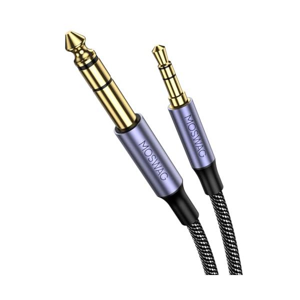 ブラック/3.28FT/1Meter/700445322339・Size:3.28FT/1MeterColor:ブラック・プラグアンドプレイ：3.5 mmポートと6.35 mmポートの間には迅速な応答と緊密な接続機能があります。使用するデバ...