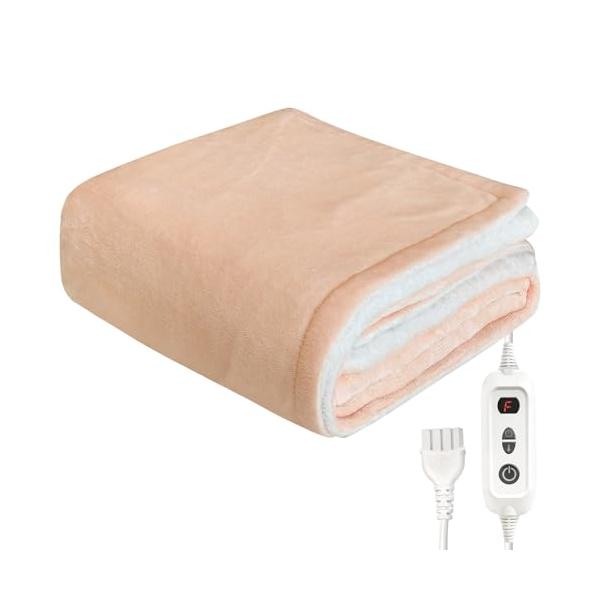 ミニマリストBeige/188*130cm/HB189NC-130188a・Size:188*130cm・話題の製品として多数メディアで紹介：Kiioldo電気毛布は、そのやわらかな肌触りと省エネ設計が注目され、 財経新聞・Daily Ne...