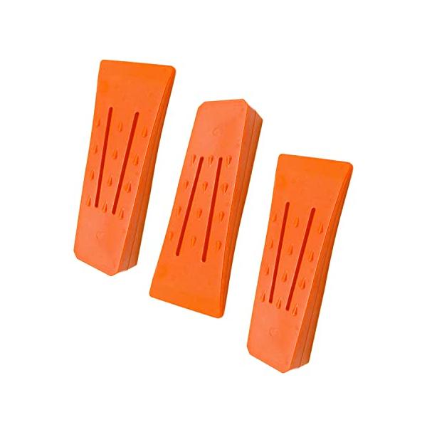 D-オレンジ/-/-・Color:D-オレンジ・パッケージ個数:1・????仕様木切りくさび3個入；サイズ：約15.2cm*6.6cm*4.6cm；カラー：オレンジ。・????素材ABSプラスチック製で、硬く、耐久性があり、軽量で、耐腐食性...