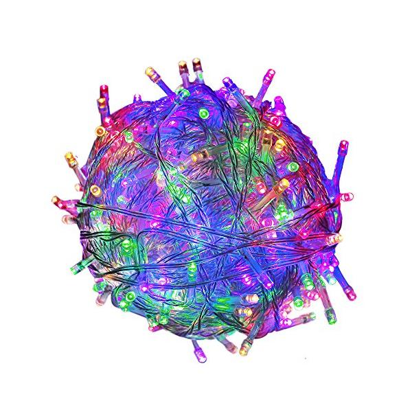 屋内装飾マルチカラー/100LED 12M/JP-LVC100MC・Size:100LED 12MColor:マルチカラー・パッケージ個数:1・イルミネーションライト全体透明ワイヤ、100個のランプビーズ、全長12.5メートル・記憶モード：...