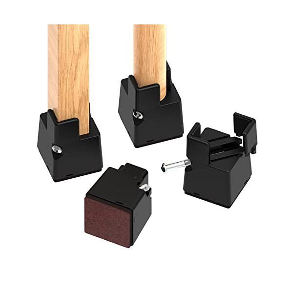 ブラック/高さ50mm/-・Size:高さ50mmColor:ブラック・製品仕様パッケージ内容：4個セット（高さ50mm）。適用サイズ：直径22mm?40mm以内。様々な脚を適応できます。色：ブラック。・継ぎ脚の安定感底部にはフェルトシール...