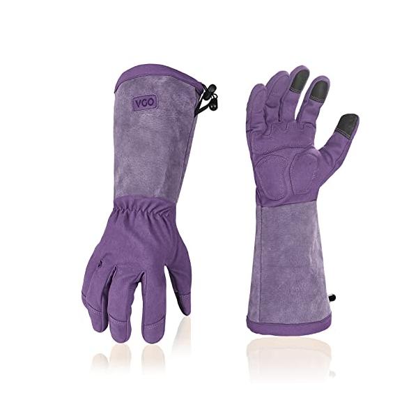 パープル/L (1 双入)/-・Size:L (1 双入)Color:パープル・パッケージ個数:1・用途バラ作業・植栽・園芸・果物狩り・荷物の配送作業・軽量の作・業農作業・家庭の掃除等・特長1上品な合成皮革を採用し、終日の快適さを提供；手の...