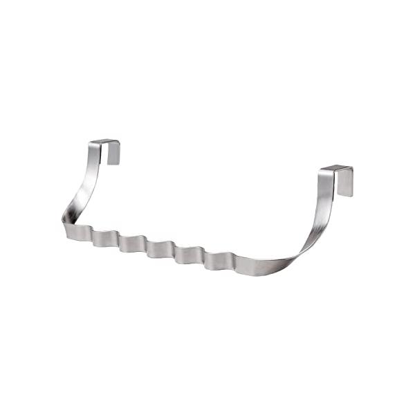 シルバー/大きめ/390382・PatternName:b)タオルかけ(なみなみ)・パッケージ個数:1・キッチンや洗面台に。引っ掛けるだけの便利なタオル掛け・掛ける部分がウェーブ状（なみなみ）になっているため、濡れたタオルも乾きやすく滑り落...