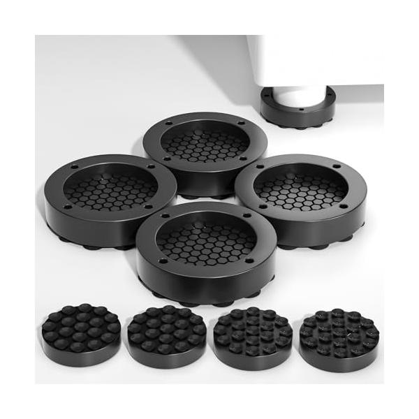 ブラック/8PCS（吸盤デザイン）/-・Size:8PCS（吸盤デザイン）Color:ブラック・パッケージ内容8個防振ゴム。製品サイズ：内径4.3cm。どんな形の脚にも対応します。（ご注意：脚の直径は4.3cm以内が必要です）・防音・防振洗...