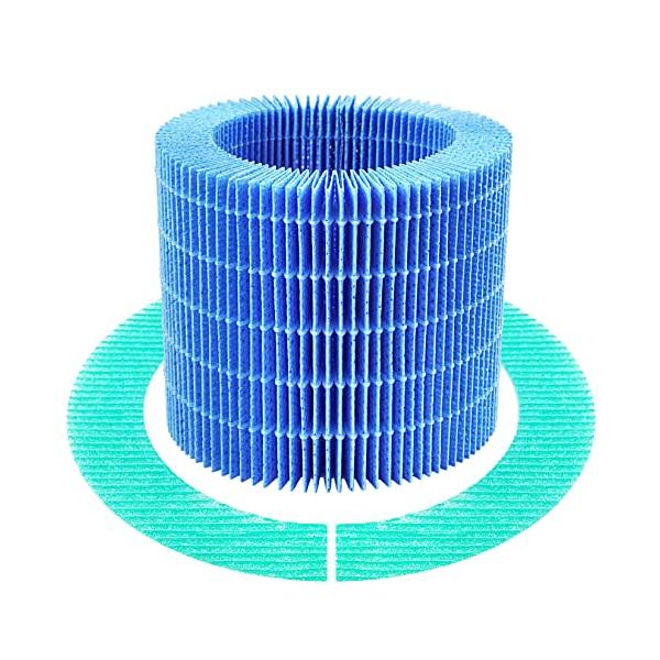 ERN-S100加湿フィルター*1/-/-・Color:ERN-S100加湿フィルター*1・フィルターセット/2個入り加湿器交換用加湿フィルターと酵素プレフィルターの互換品です。サイズは約直径160mm*高さ146mmです。材質：PET・レ...