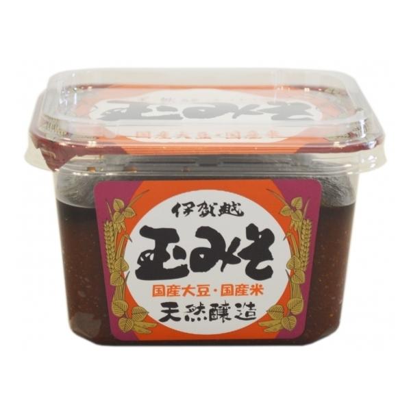 伊賀越のおみそは四季の寒暖のみで約1年間ゆっくりと熟成させた伊賀特産のお味噌商品のご注意点・・・大変柔らかいのびの良いお味噌です。お味噌汁にする場合は他社のお味噌に比べて7割くらいの量でお味が出ます。 少なめにお使い下さい。【原材料名】大豆...