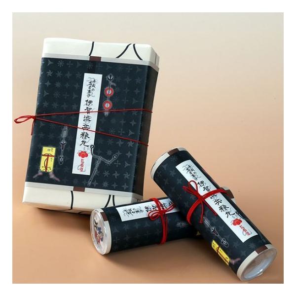 主に、戦国時代に全国各地で活躍した忍びの者が隠密行動などの際の、 エネルギー補給食品として、携行し愛用したもっとも有名な携帯保存食です。【配送方法】常温【内容量】2本（黒ゴマ・シナモン味あります）【原材料】胡麻味：米粉（伊賀産）、ねり胡麻、...