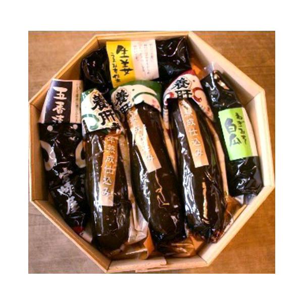 商品内容：五香漬、養肝漬新味×2、養肝漬昔味、ねぎみそ白瓜、生姜うまみそ仕立※内容は季節により異なります。通常翌日発送可能。仕入れ先が定休日の場合は、2〜3日かかる場合があります。伊賀の特産、「養肝漬」。三重県の山奥、忍者の里、伊賀のソウル...