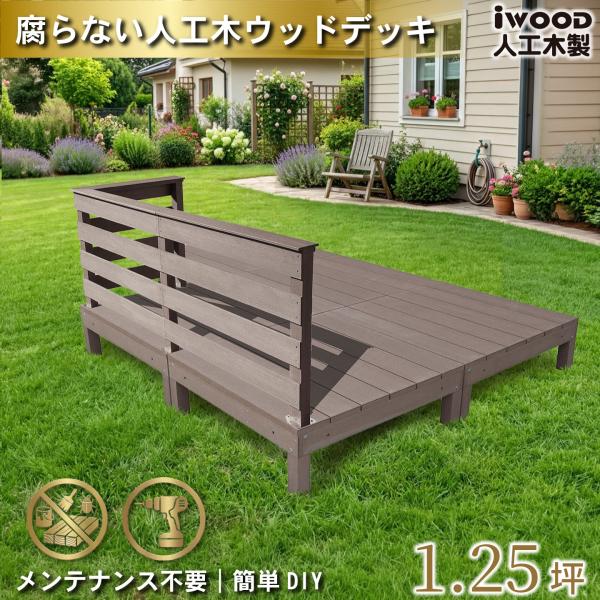 ※オリジナル人工木 iwood は、防腐も防虫も一切不要！10年経っても経年劣化によるパリパリ割れたり、表面がベタベタしたり、白く粉が浮き上がったりもありません！商品寸法(単位：約mm)：組立後全高1080×幅2700×奥行き1800フェン...