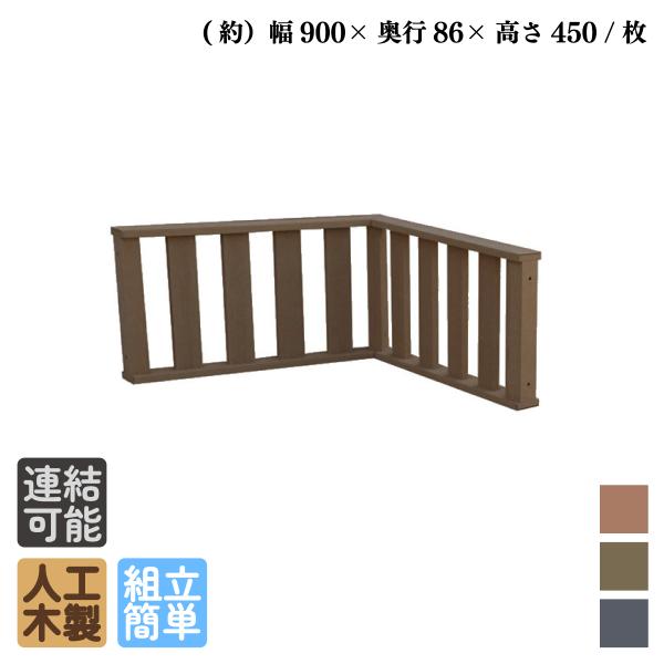 商品寸法(単位：約mm)：フェンス1枚幅900×奥行86×高さ450材質：アイウッド人工木セット総重量(約kg)：10梱包数：大型/1個口商品のデザイン、仕様、価格は予告なく変更する場合があります。