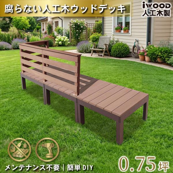 【超PayPay祭】オリジナル人工木 iwood は、防腐も防虫も一切不要！10年経っても経年劣化によるパリパリ割れたり、表面がベタベタしたり、白く粉が浮き上がったりもありません！商品寸法(単位：約mm)：組立後全高1200×幅2700×奥...