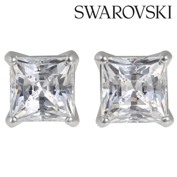 スワロフスキー ピアス Swarovskiシックでシンプルなスタイルの「Attract」ピアスです。惹きつけるという意味の「Attract」。スクエアカットの煌めくクリスタルを組み合わせたエレガントなデザインです。クリスタルならではの透明感...
