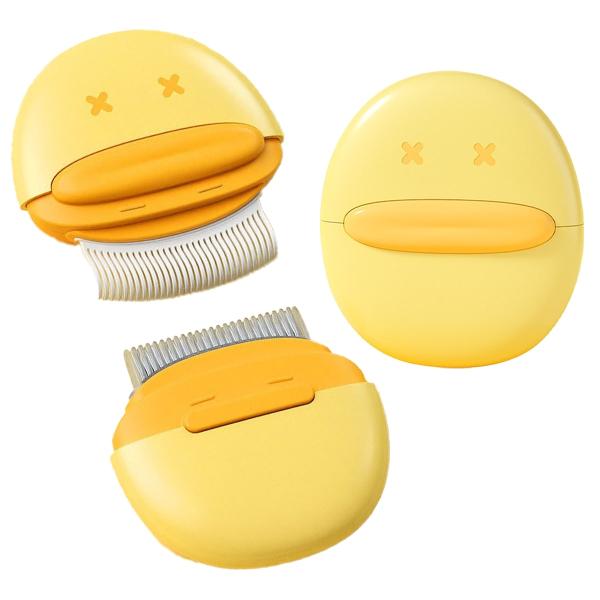 ◎【安全で優れる素材】環境に優しい高品質な素材ABS樹脂＋ステンレス素材＋HIPS・無毒且つ無味・ペットが舐めても大丈夫です。ペットの地肌に優しくあたるように滑りよいブラシです。スリッカーブラシ。◎【快適性な猫用ブラシ】本ブラシの外形は楕円...