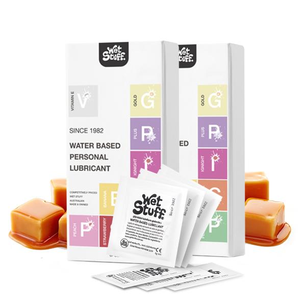 【シートマスク 2枚プレゼント〜先着5名様限定】キャラメル味潤滑ゼリー、口にしても大丈夫 潤滑 ローション、ラブシロップ、キャラメルシロップ贅沢配合、リューブゼリー 潤滑 1枚3g/12 枚入り【2箱セット】◎【舐められるローション 潤滑】...